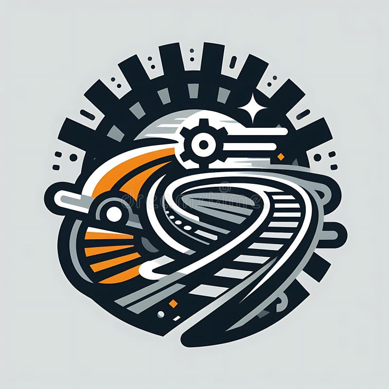 Professional Logo Design with Industrial Gears & Rail Tracks for ...