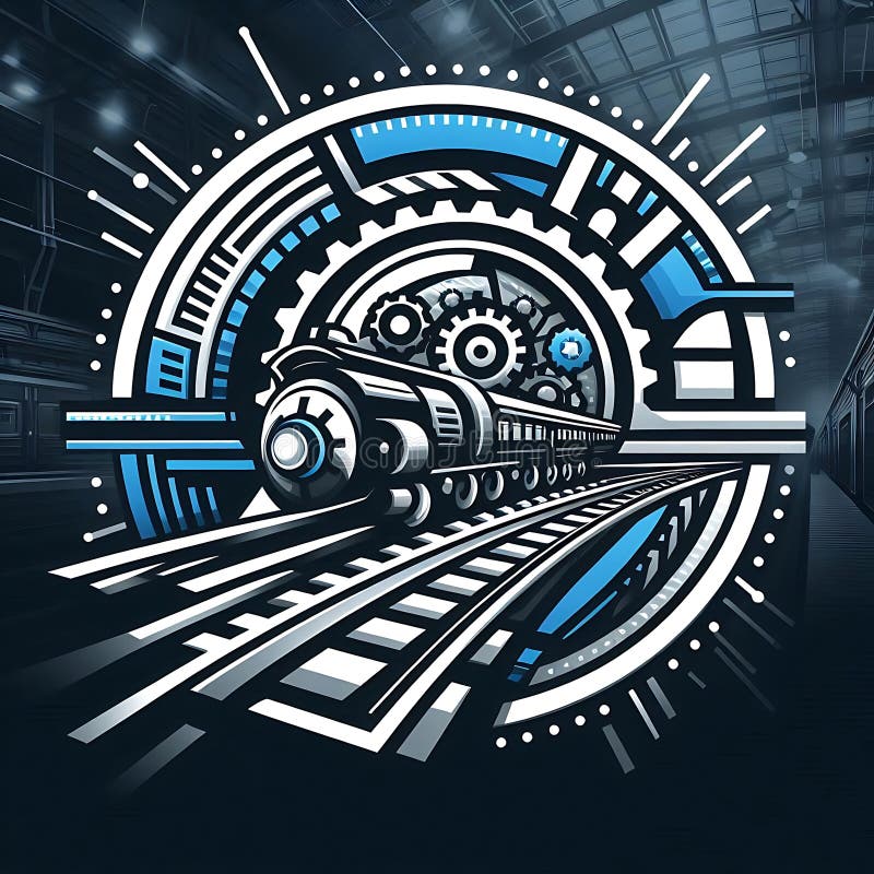 Professional Logo Design with Industrial Gears & Rail Tracks for ...