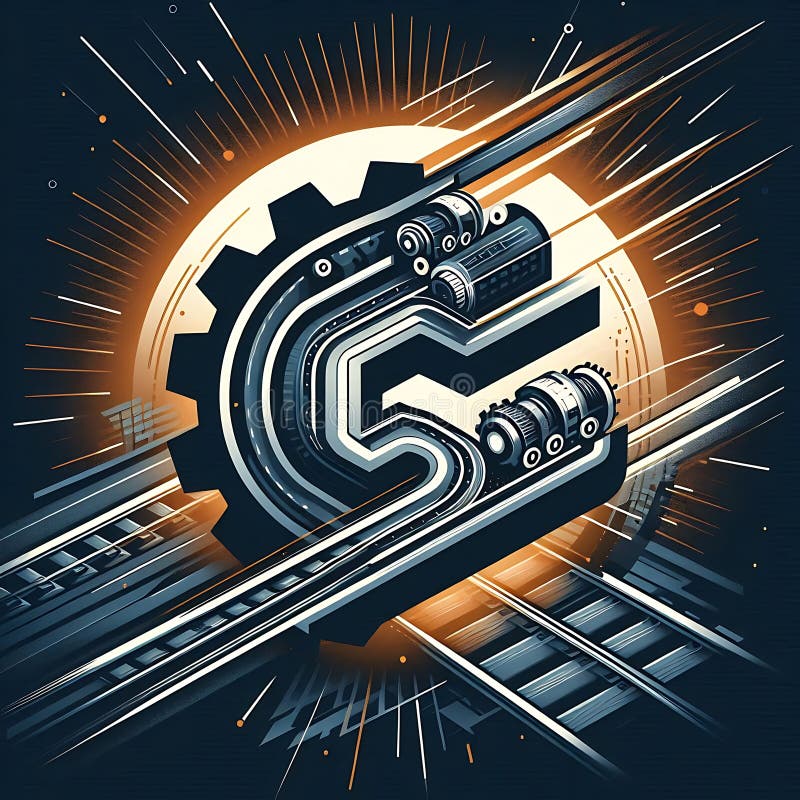 Professional Logo Design with Industrial Gears & Rail Tracks for ...