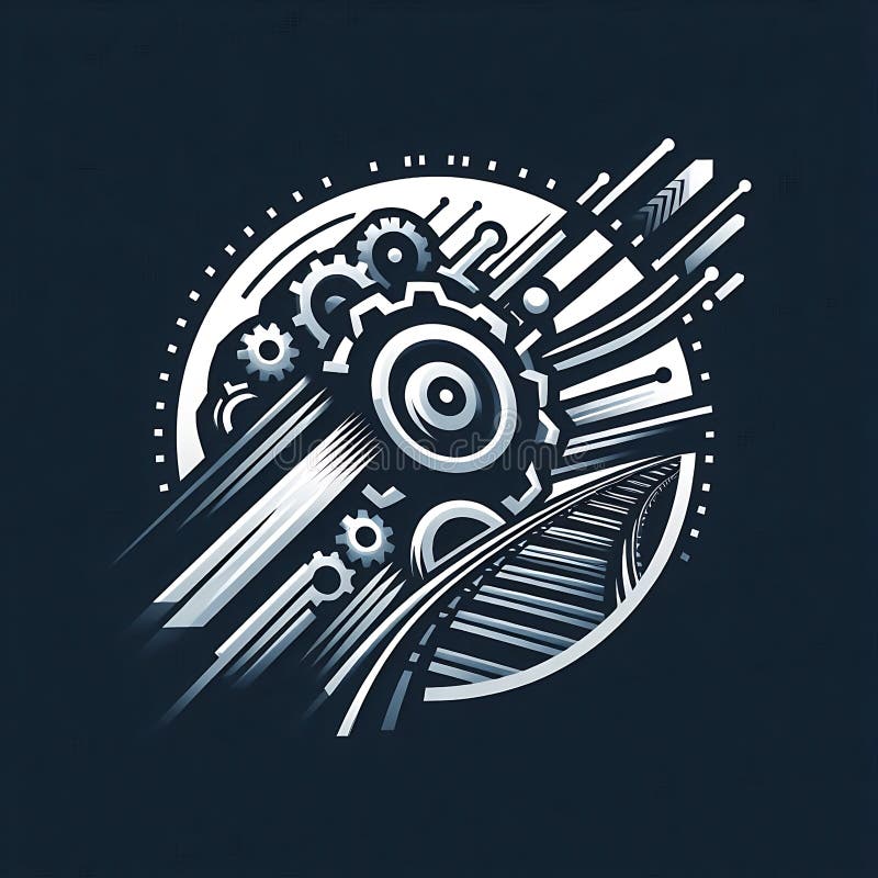 Professional Logo Design with Industrial Gears & Rail Tracks for ...