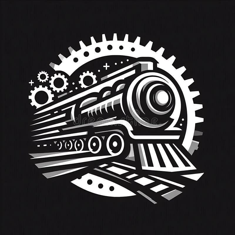 Professional Logo Design with Industrial Gears & Rail Tracks for ...