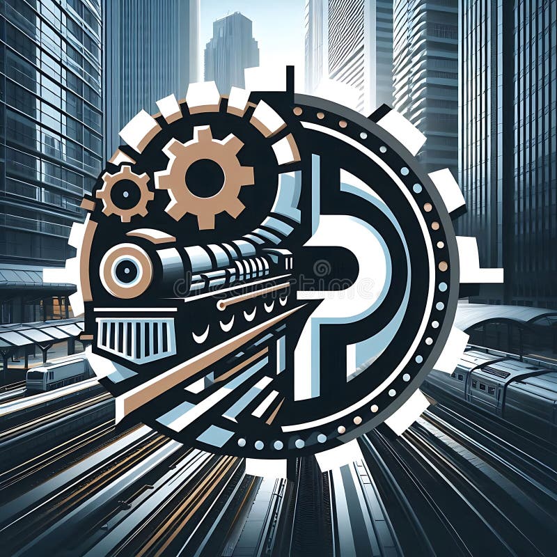 Professional Logo Design with Industrial Gears & Rail Tracks for ...
