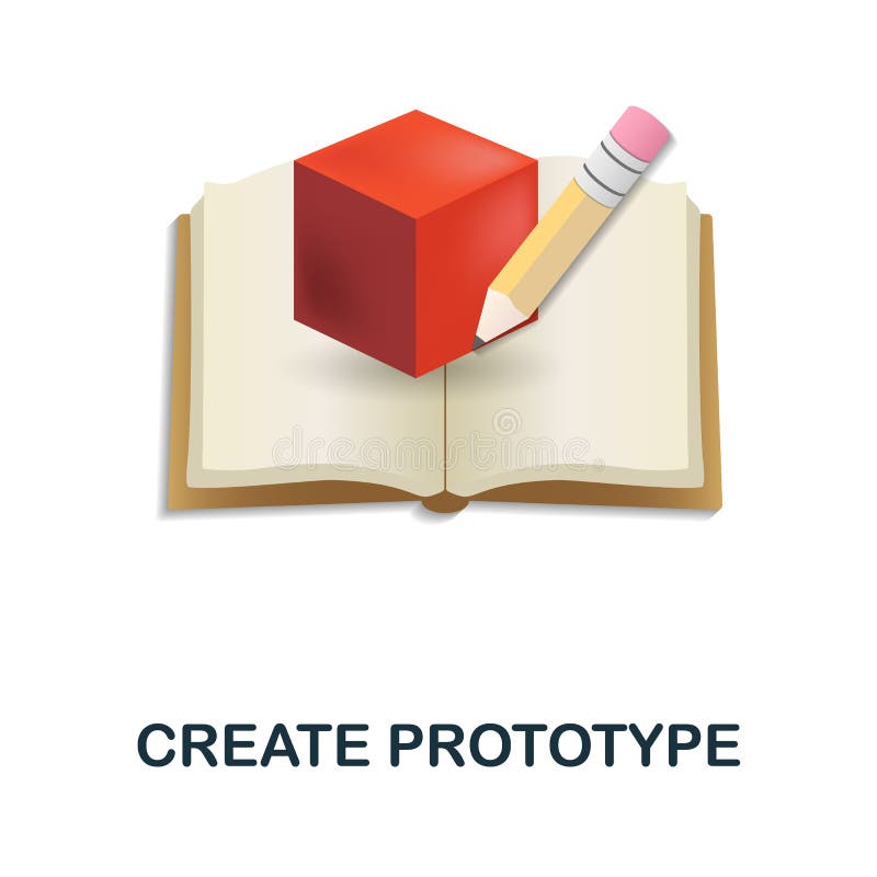 Create Prototype Icon. 3d Illustration from Web Development Collection ...