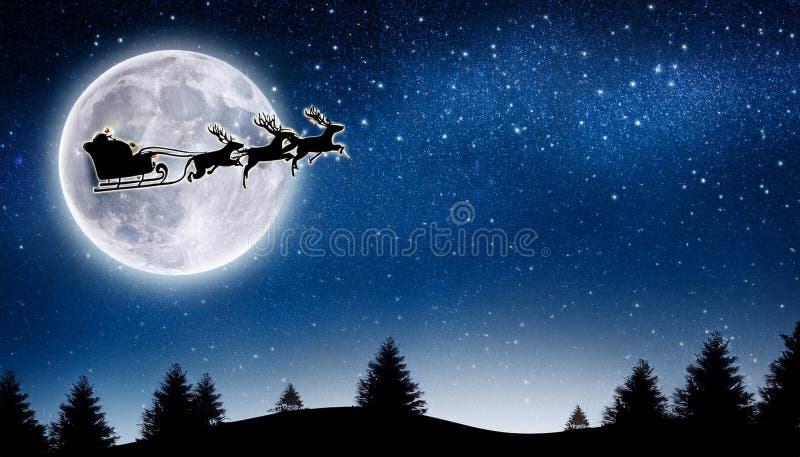 Create a Repeating Pattern of Santa Claus with His Sleigh, Flying ...