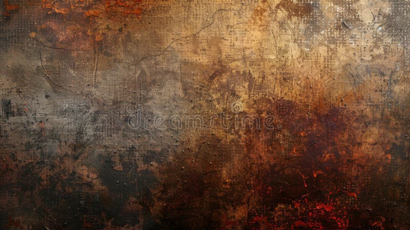 Create a Rustic Abstract Textured Art Background Using Warm Colors and ...