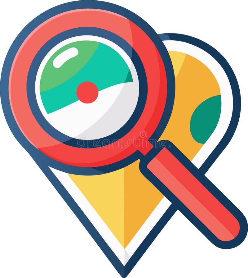 Create a Search Map Illustration Stock Vector - Illustration of easily ...