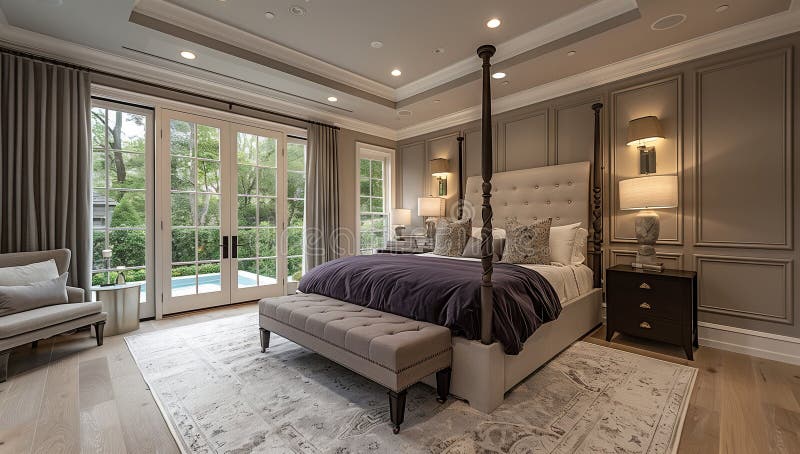 Create a Serene Atmosphere with Elegant Modern Master Bedroom, Large ...