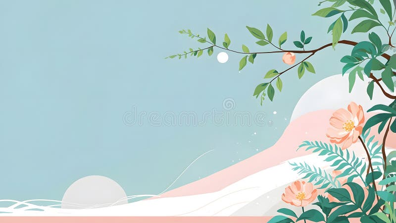 Serene Minimalist Backgrounds: Pastel Colors and Elegant Patterns Stock ...
