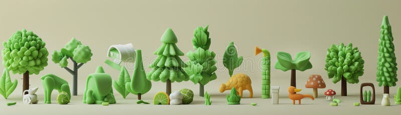 Create a Series of 3D Clay Icons that Represent Various Social Media ...