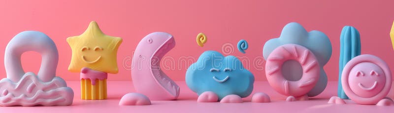 Create a Series of 3D Clay Icons that Represent Various Social Media ...