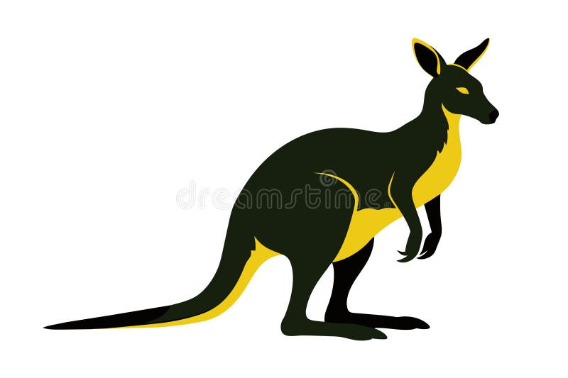 Create-a-silhouette-picture-realistic-kangaroo--ve .eps Stock Vector ...