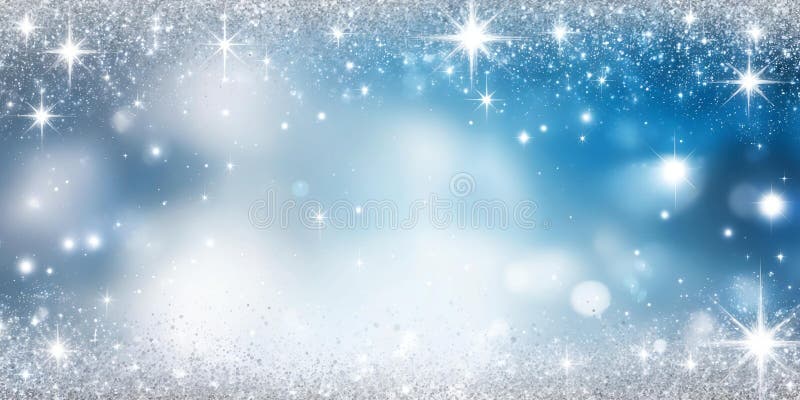 Create a Silver and Sky Blue Vibrant Sparkling Backgro Ai Generated ...