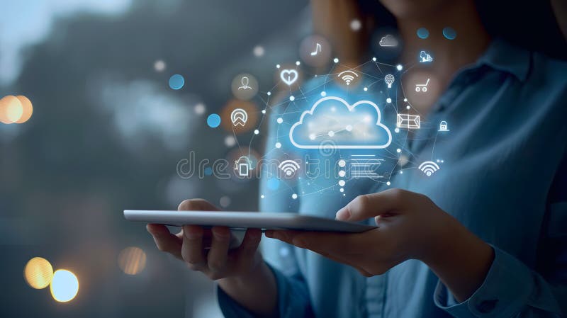 Create a Stock Image of a Businesswoman Using a Tablet. Stock ...