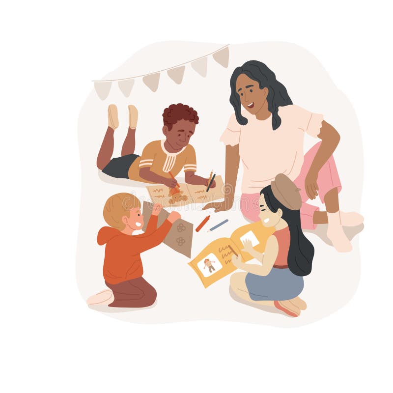 Create Story Journal Isolated Cartoon Vector Illustrations. Stock ...