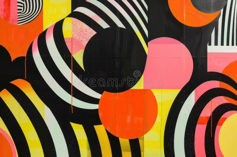 Create Striking Geometric Abstract Art Using Bold Colors and Intricate ...