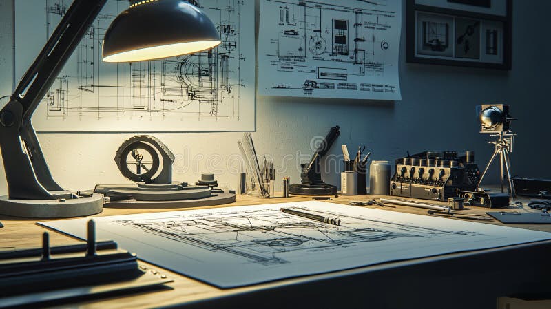 Create a Stunning Blueprint Design in a Professional Workspace Featuring Detailed Drafting Tools ...