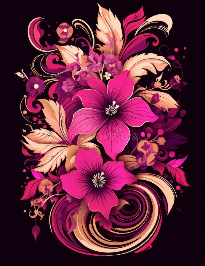 Create Stunning Floral Designs with this Vector Template Stock ...