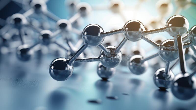 Create Stunning Scientific Illustrations with Abstract Molecular Network Featuring Glowing Nodes ...