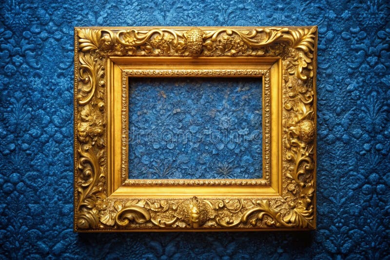 Create Stunning Visuals with this Elegant Gold Frame Template Ideal for ...