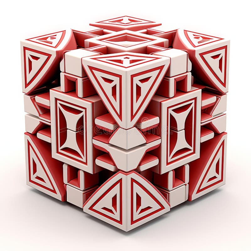 Create Stunning Visuals with a Geometric Tessellation Cube, Isolated ...