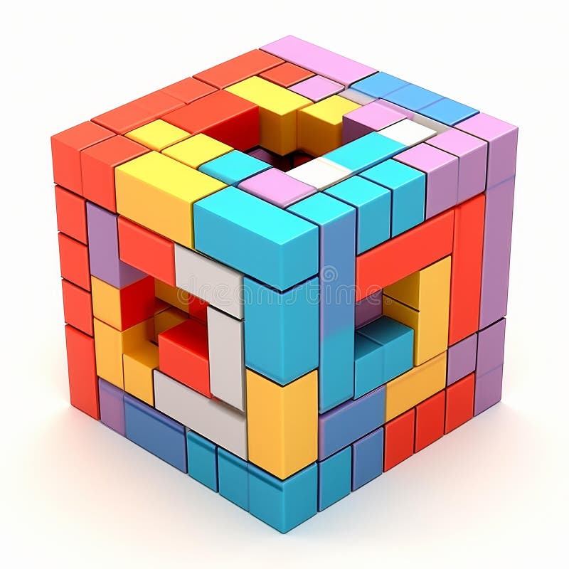 Create Stunning Visuals with a Geometric Tessellation Cube, Isolated ...