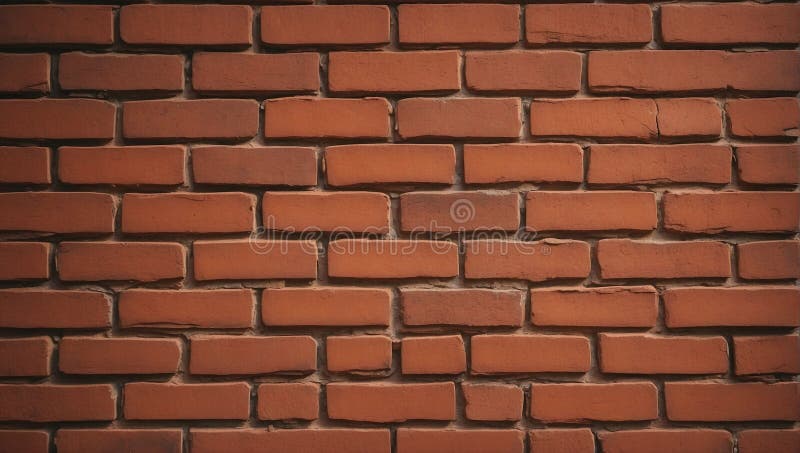 Subtle Brown Brick Wall Background. AI Generation Stock Illustration ...