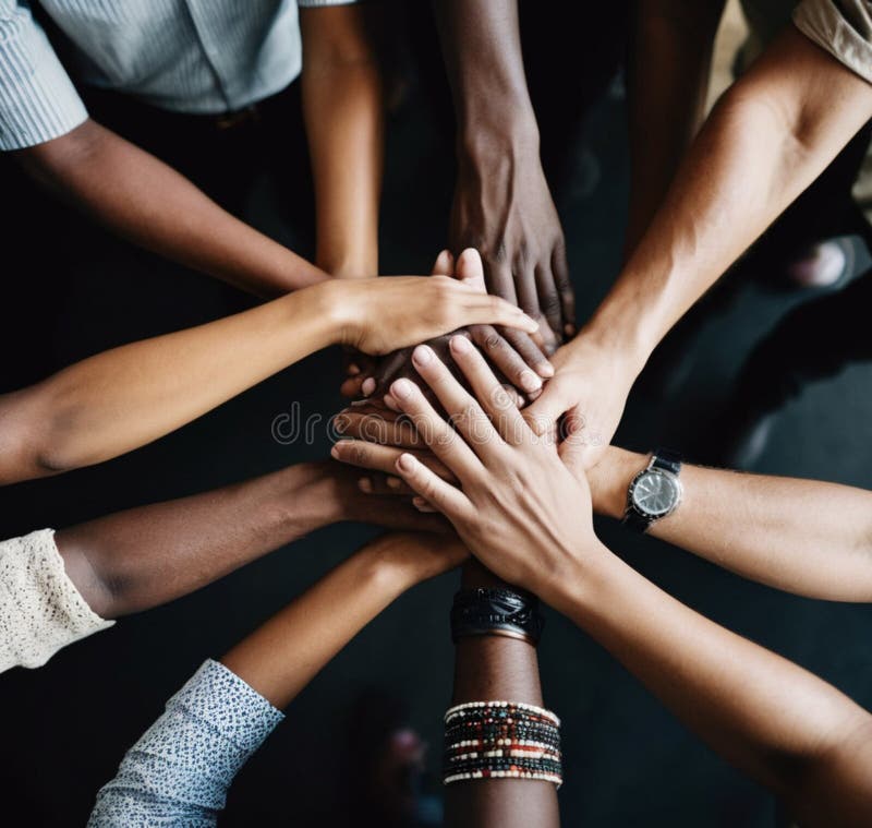 Create a Symbolic Image of Clasped Hands, Representing Unity and ...