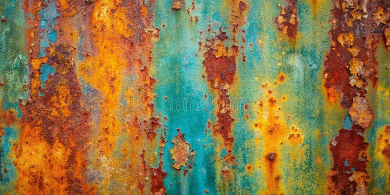 Create a Tileable Pattern of a Colorful Flat Metal Rust Texture Use the ...