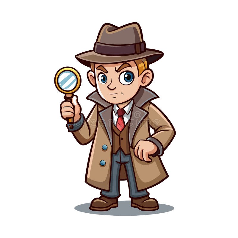 Create Unique Undercover Detective Character Stock Vector ...