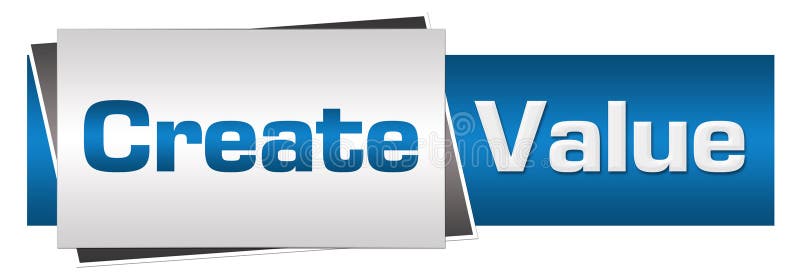 Create Value Blue Square Element Symbol Stock Illustration ...