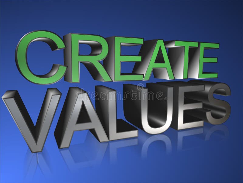 Create values stock illustration. Illustration of symbols - 99436840