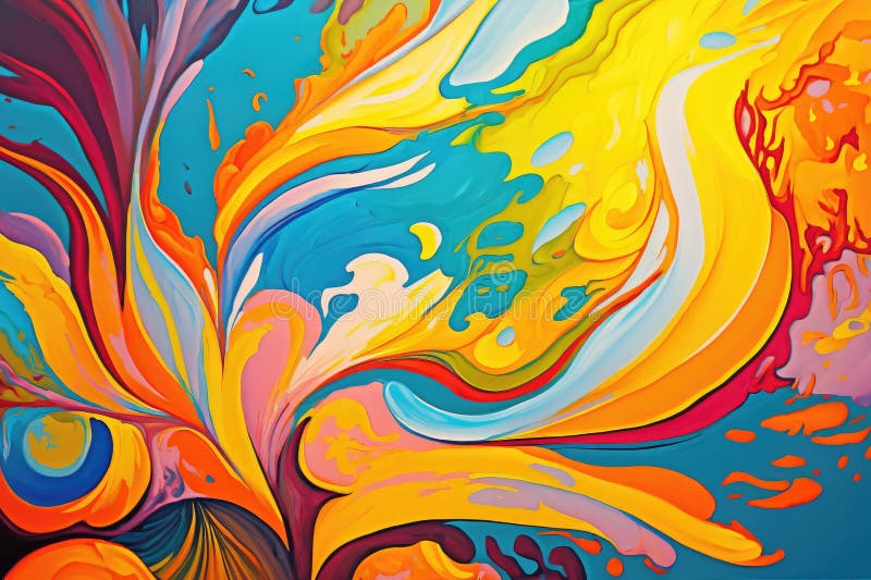 The Colorful Abstract Background, Variety of Colors and Shapes Stock ...