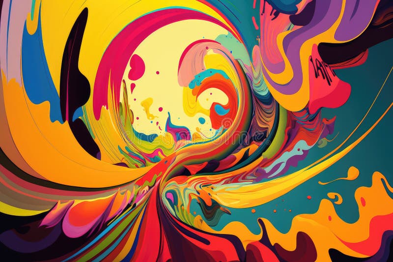 The Colorful Abstract Background, Variety of Colors and Shapes Stock ...