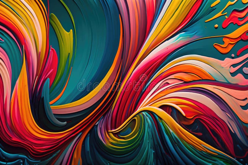 The Colorful Abstract Background, Variety of Colors and Shapes Stock ...