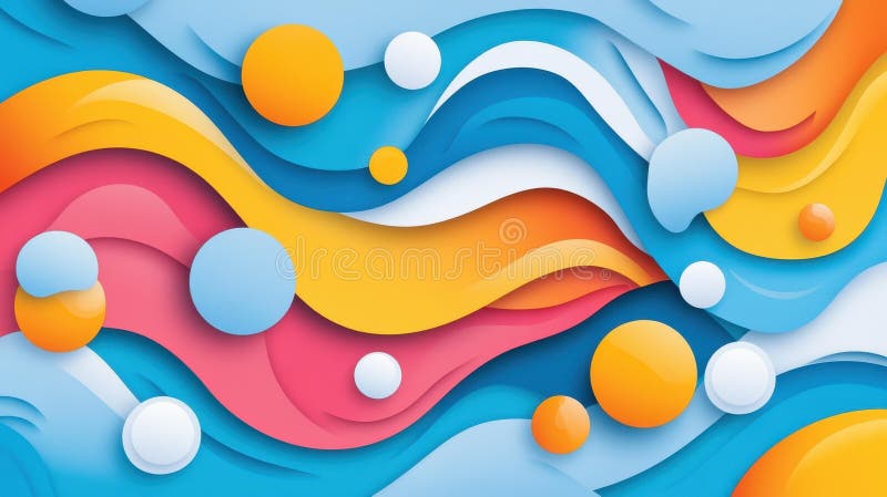 Create a Vibrant Fluid Design Background with Halftone Patterns ...