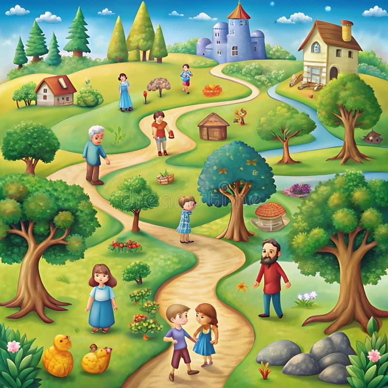 Create Vibrant Illustrations for an Interactive Storybook, Featuring ...