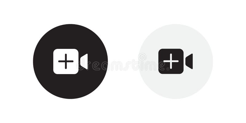 Create Video Room Icon Vector in Flat Design Style Stock Vector ...