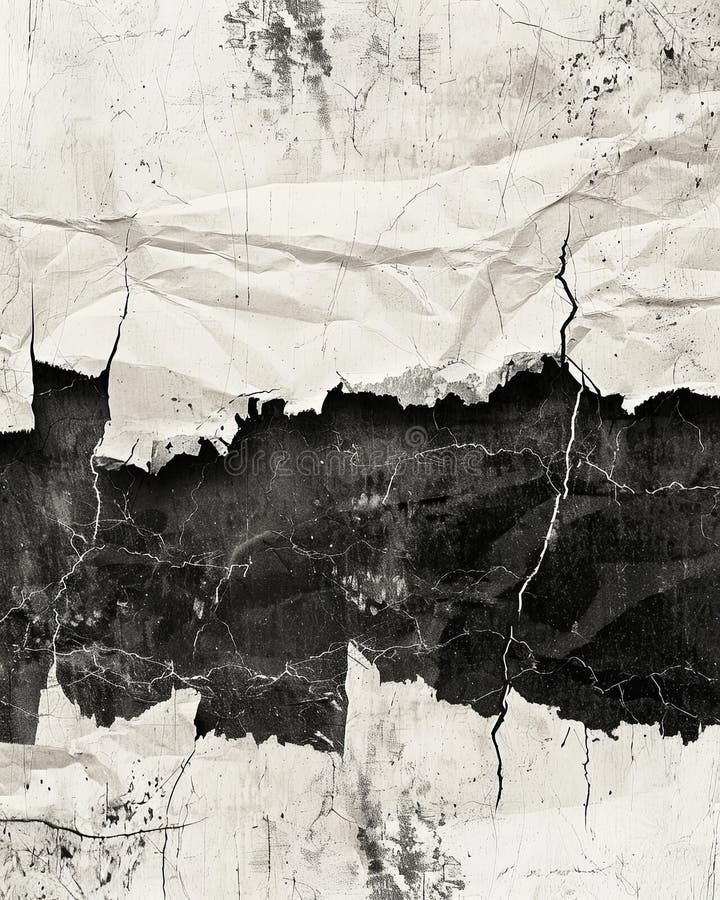 Create a Vintage-style Poster Design Using a Grungy Black and White Paper Texture and a Concrete ...