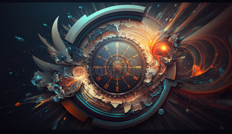 Create a Visual Representation of Time Warp through Abstract Elements ...