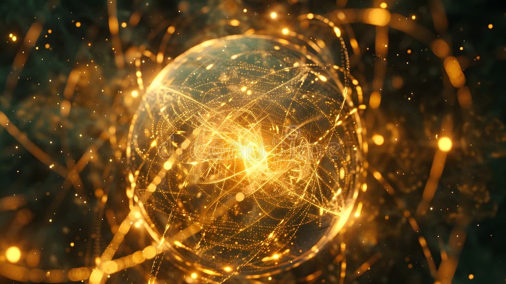 Create a Visual of a Spherical Particle Emitting Electric Currents in ...