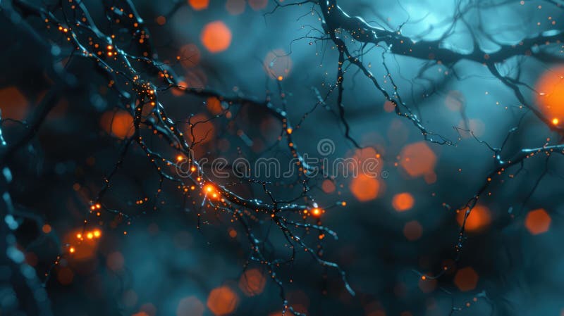 Create a Visualization of a Neural Network in Artificial Intelligence Using Glowing Elements ...
