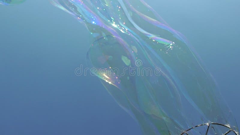 Create a Whimsical Bubble with the Device. Bubbles Flying in the Sky ...