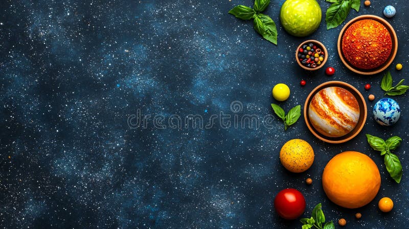 Create a Whimsical Pizza that Resembles the Solar System with Delicious ...