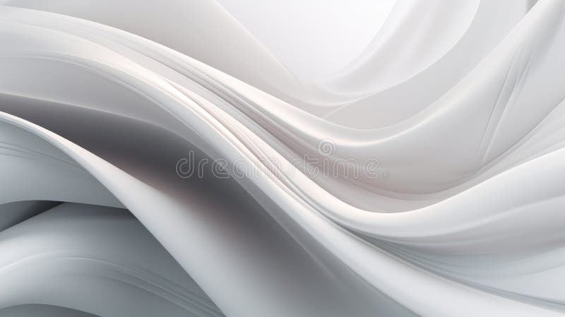 Create White Abstract Background with Flowing Lines and Smooth ...