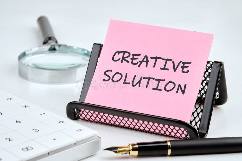 Create Your Brand Symbol. Concept Words CREATIVE SOLUTION on the ...