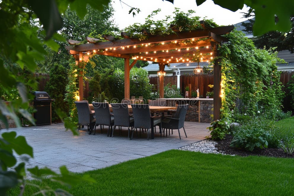 Create Your Dream Backyard Oasis with a Charming Pergola and Inviting ...