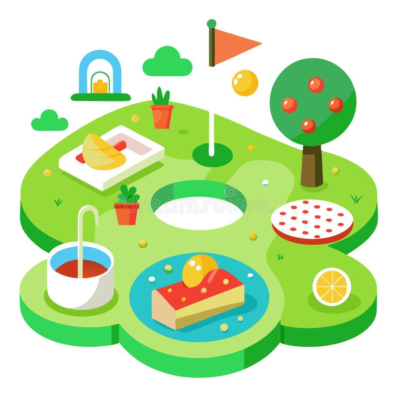 Own Minigolf Course Stock Illustrations – 3 Own Minigolf Course Stock ...