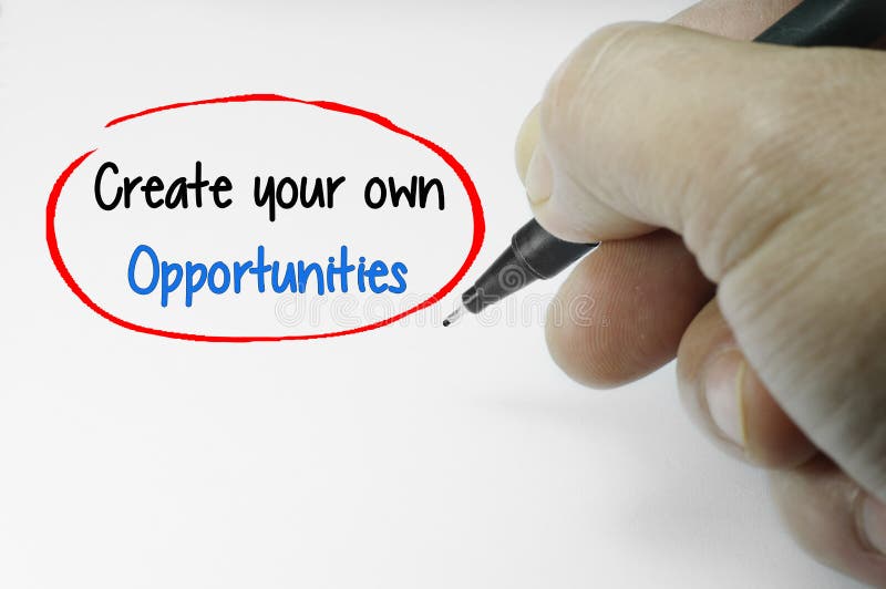 Create Your Own Opportunity Stock Photo - Image of achievement ...
