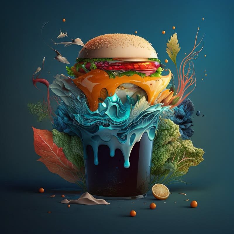 Create Your Perfect Burger: Endless Possibilities in Our Illustrations ...