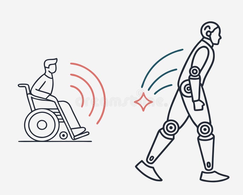 Created by AI:Illustration of Prosthetic Legs Promoting Accessibility ...